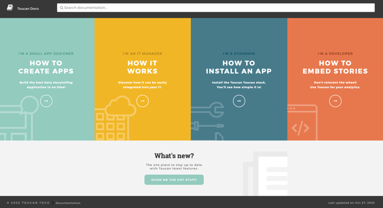 Product documentations | Toucan